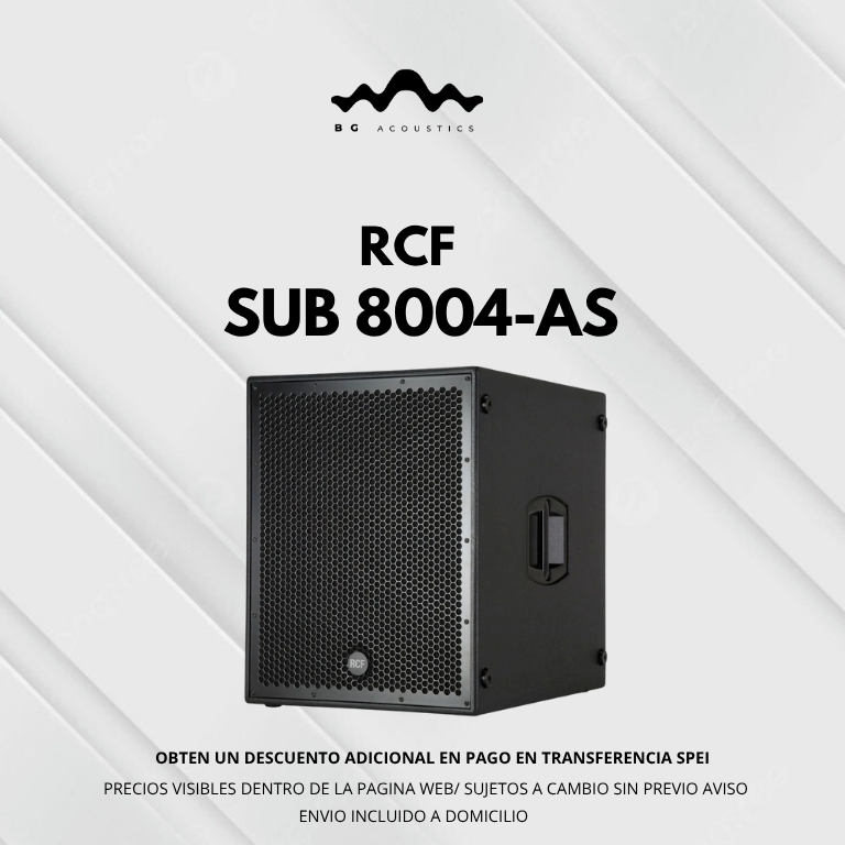 RCF Sub 8004-AS Subwoofer de 18" activo - BG Acoustics | Equipos ...