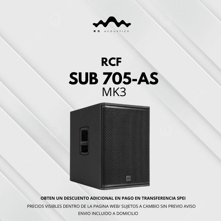 RCF SUB-705AS MK3 subwoofer activo de 15" - BG Acoustics | Equipos ...