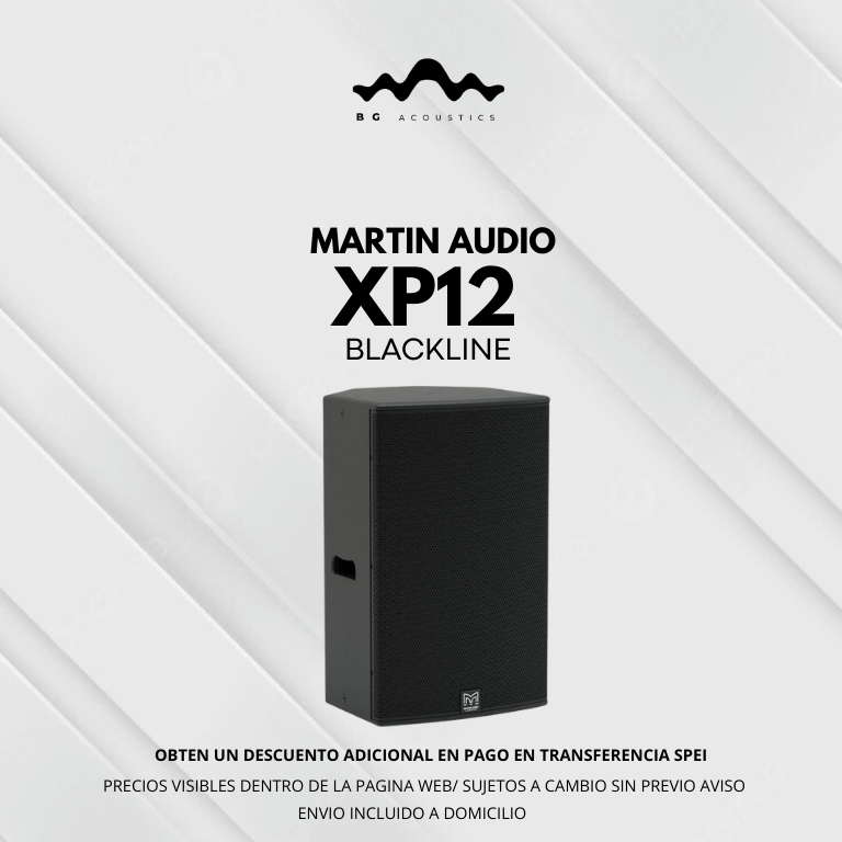 MARTIN AUDIO XP12 Bafle activo de 12" - BG Acoustics | Equipos ...